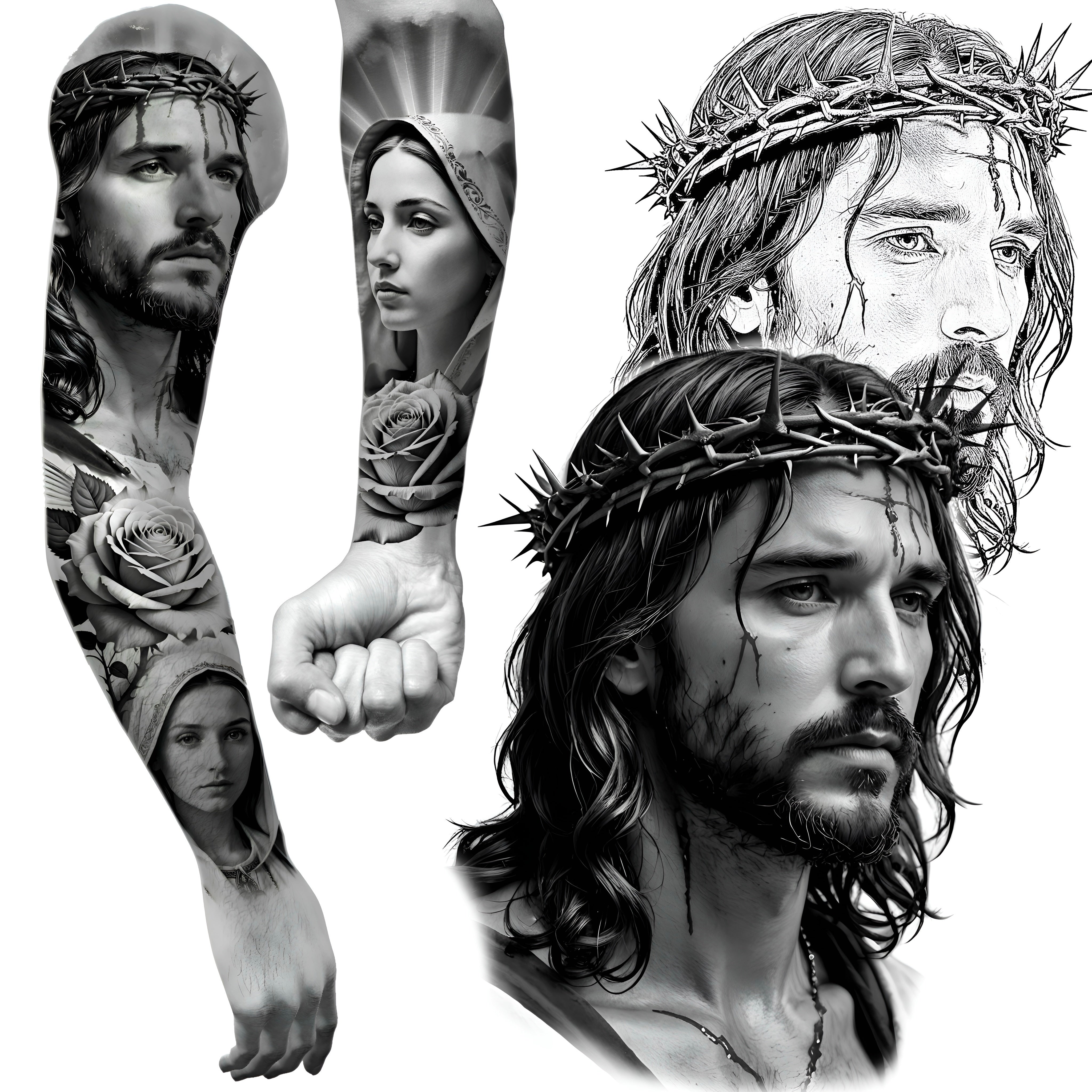 Religious set 1-Tattoo-procreate – Inked Matrix